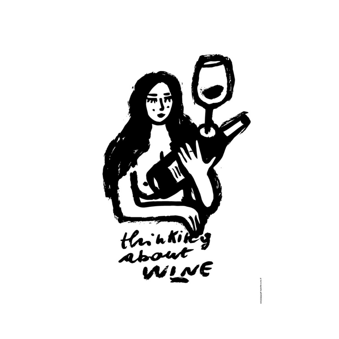 Thinking About Wine Poster – Blind Corner