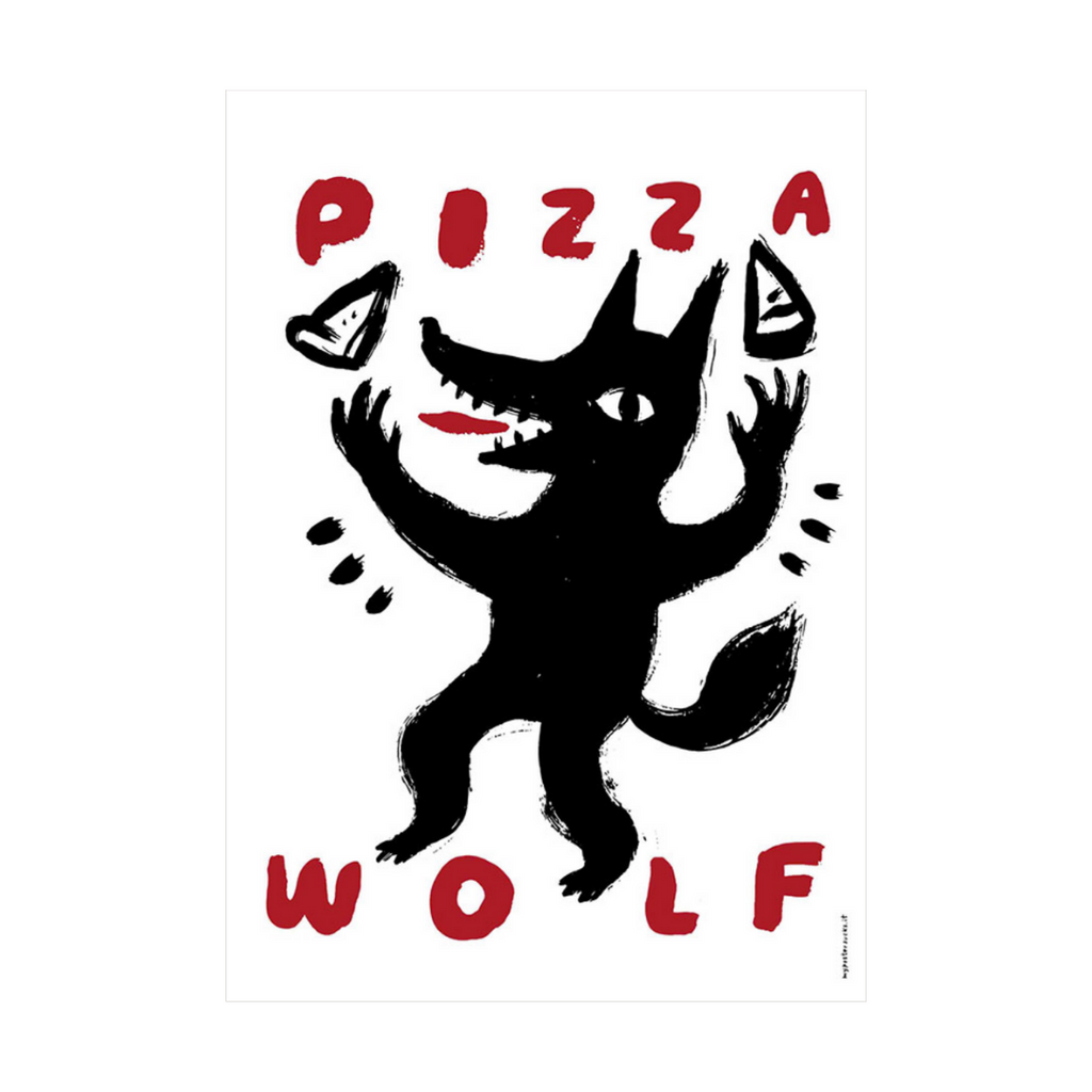 Pizza Wolf Poster – Blind Corner